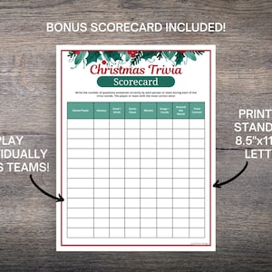 Christmas Trivia Night Bundle, Fun Christmas Trivia Games, Christmas ...