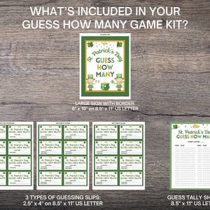 St Patricks Day Guess How Many Game, St Patricks Day Guessing Game, St ...