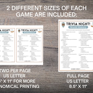 Printable Trivia Games MEGA Bundle: 16 Categories for Pub Trivia Night ...