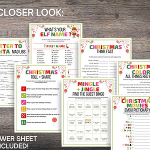 Christmas Games MEGA BUNDLE, 56 Printable Christmas Party Games ...