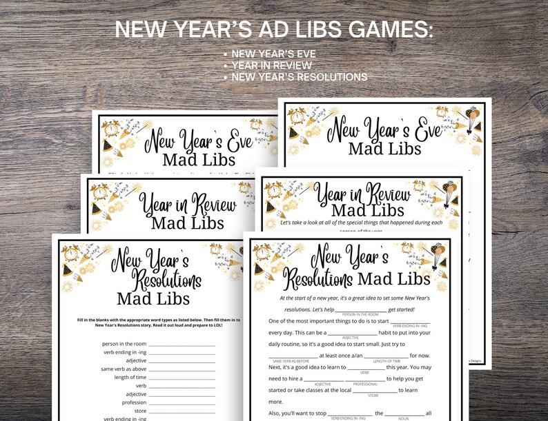 New Year's Eve Games Super Bundle: Pictionary, Trivia, Party Games ...