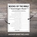 Books of the Bible Scavenger Hunt Game Fun Printable Bible - Etsy