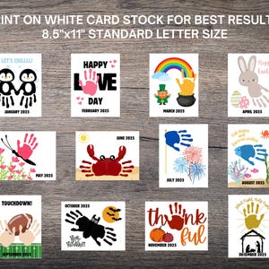 Handprint Memory Book, Handprint Keepsake, Printable Handprint Craft ...