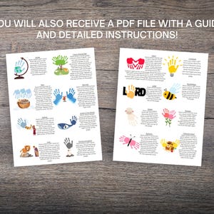 Bible Handprint Craft Templates: Sunday School Nursery Activity ...