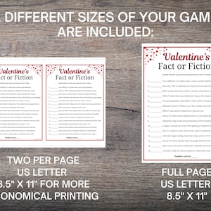 Valentine’s Fact or Fiction Game, Fun Valentine's Day Trivia Game ...