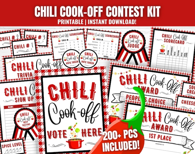 Printable Chili Cook-off Fun Activity and Game Sheet for Kids, Chili ...