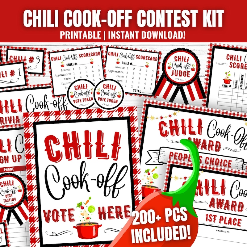 Chili Cook off Svg - Etsy