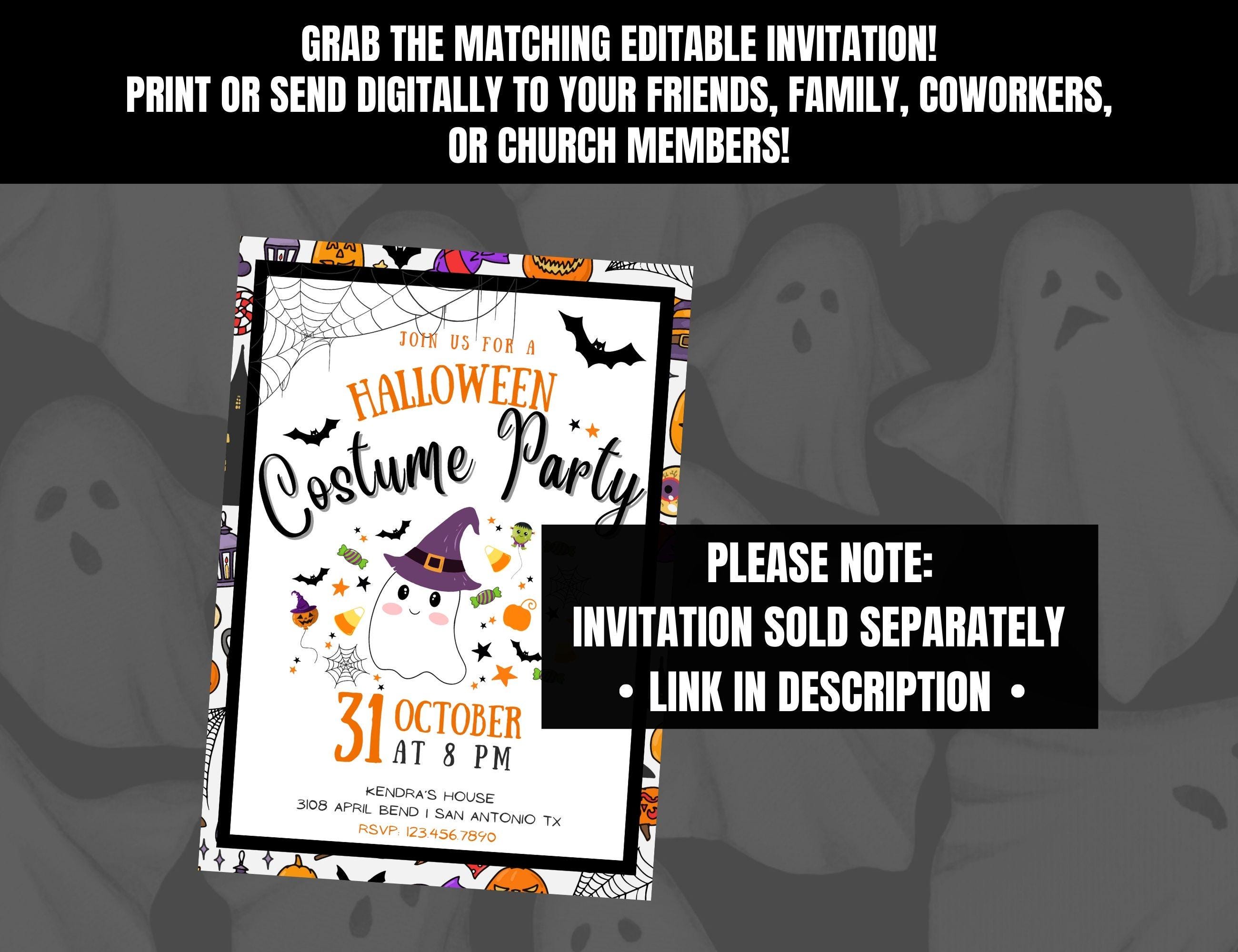 Editable Halloween Costume Contest Kit: Ballots, Awards and More ...