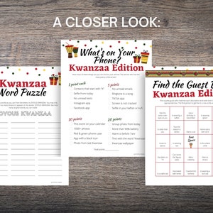 Kwanzaa 12-game MEGA BUNDLE for Kids & Adults, Kwanzaa Classroom ...