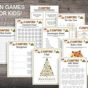 Camping Games Bundle: 40+ Family and Summer Camp Activities (digital ...