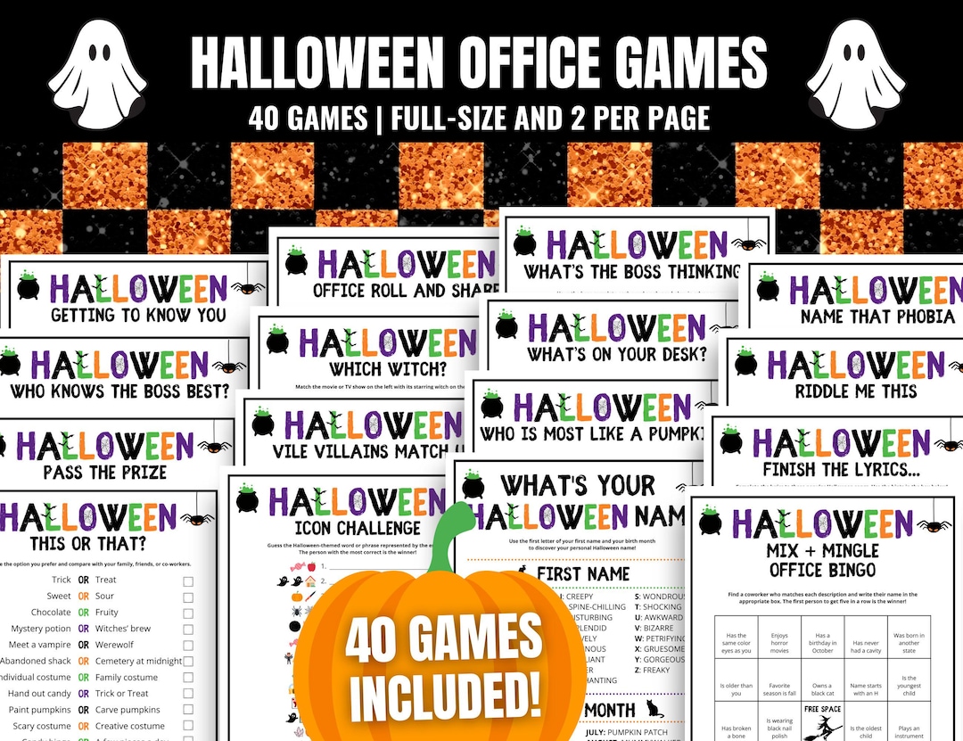 Halloween Office Party Games, Fun Halloween Work Party Games, Work ...