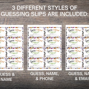 Halloween Guess How Many Game: Party Activity (PDF) - Etsy