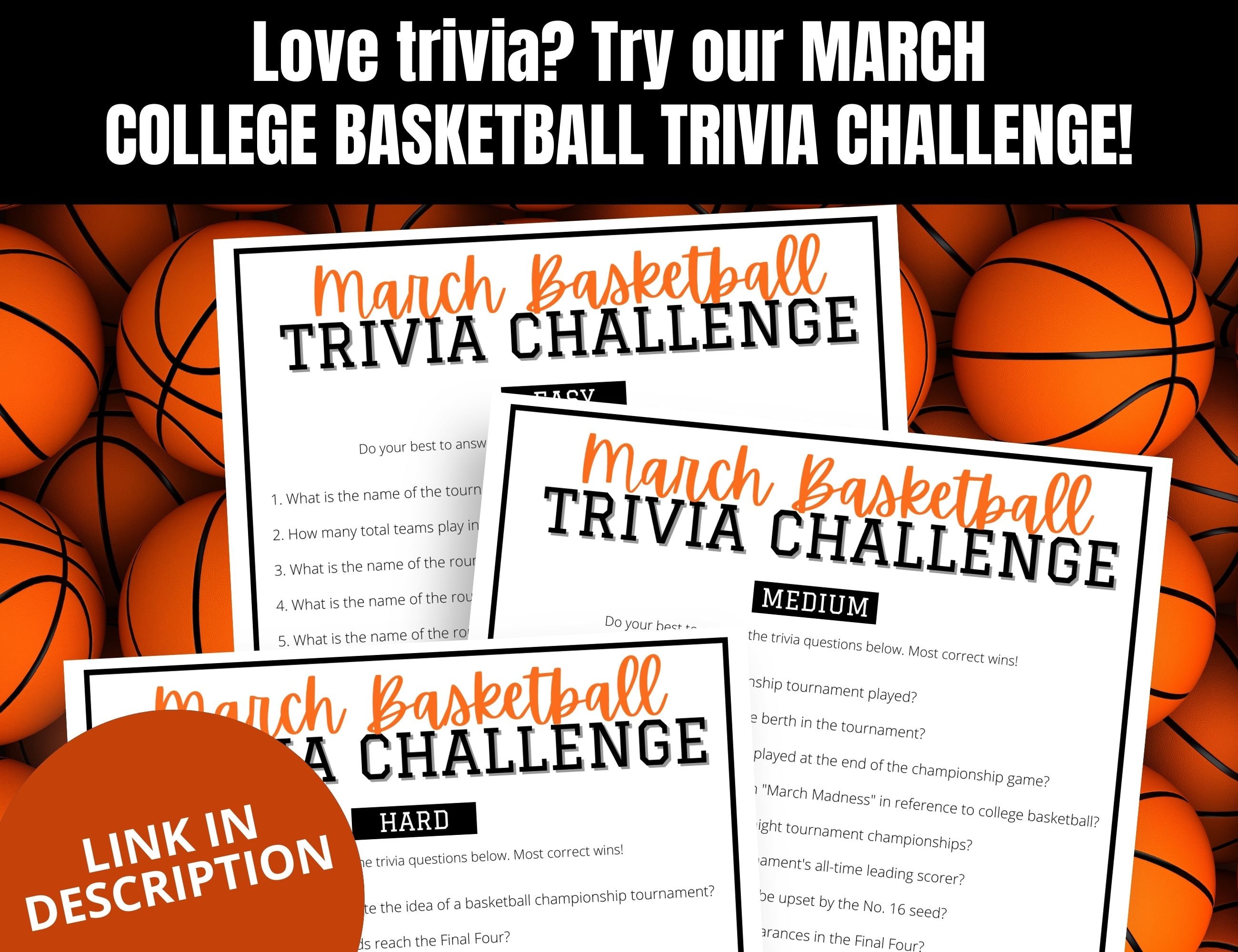 Name That College Basketball Team Printable Game Fun - Etsy