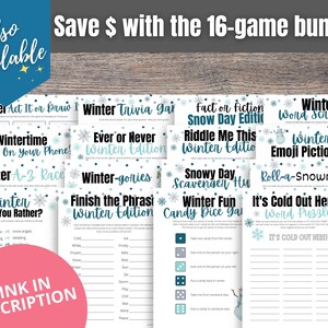 Winter Candy Dice Game for Kids & Teens Winter Holiday Party - Etsy