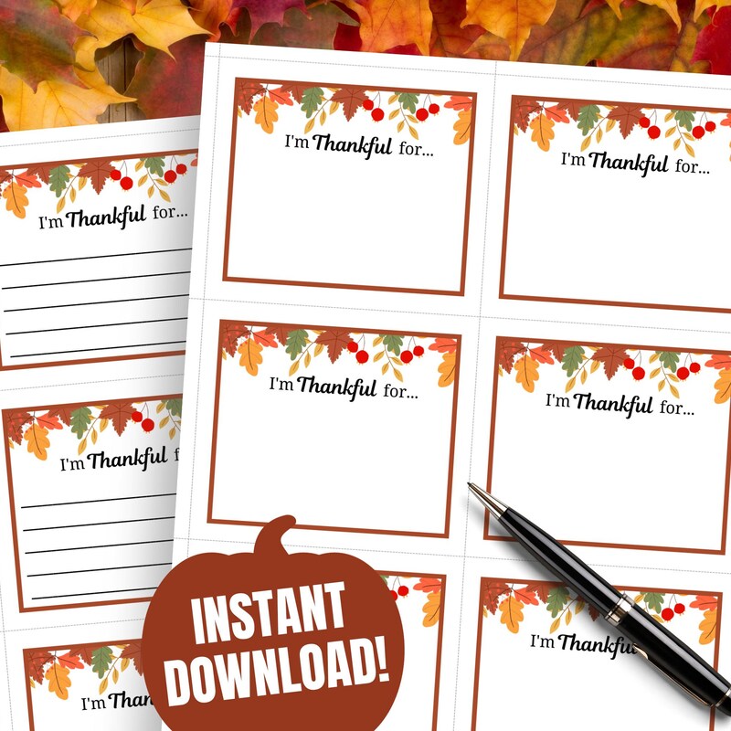 Thankful Card - Etsy