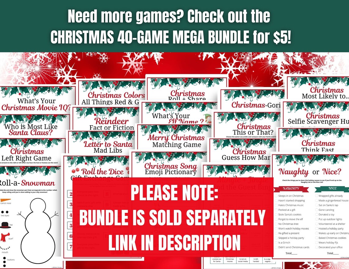Christmas Movie Trivia Game: Holiday Party Fun (instant Download) - Etsy