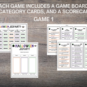 Halloween Jeoparty Game Bundle: Trivia Night (digital Download) - Etsy