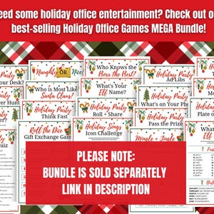 Christmas Office Awards, Holiday Employee Awards, Christmas ...