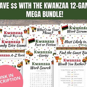 Kwanzaa Find the Guest Bingo Game, Kwanzaa Human Bingo Game for ...