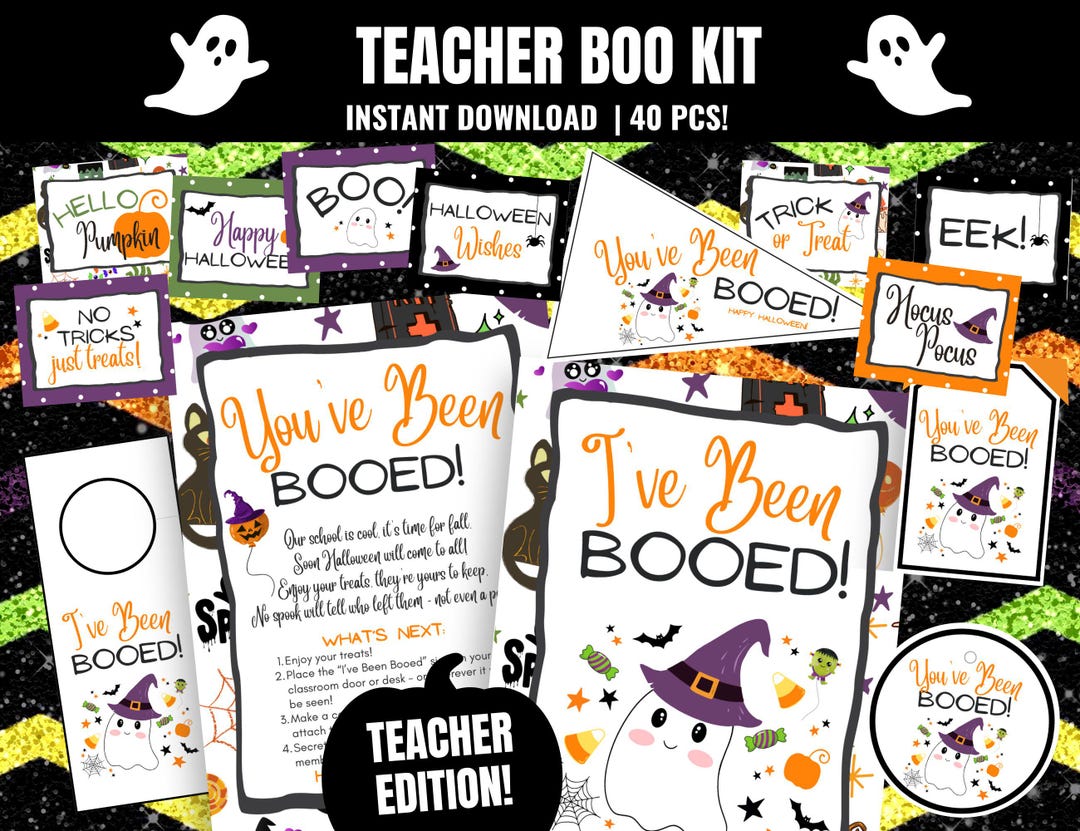 Teacher Youve Been Booed Kit, School Youve Been Bood, I've Been Booed ...