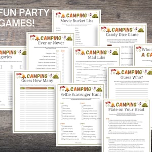 Camping Games Bundle: 40+ Family and Summer Camp Activities (digital ...