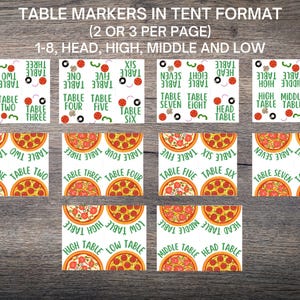Pizza Party Bunco MEGA Bundle: Printable Scorecards, Tally Sheets ...