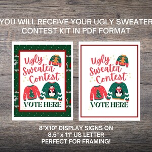Ugly Sweater Contest Kit, Ugly Sweater Awards, Ugly Sweater Contest ...