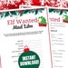 Funny Elf Mad Libs Game: Christmas Family Activity (PDF) - Etsy