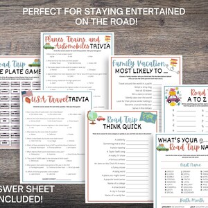 Road Trip Games Bundle for Tweens & Teens: 80-page Travel Activities ...