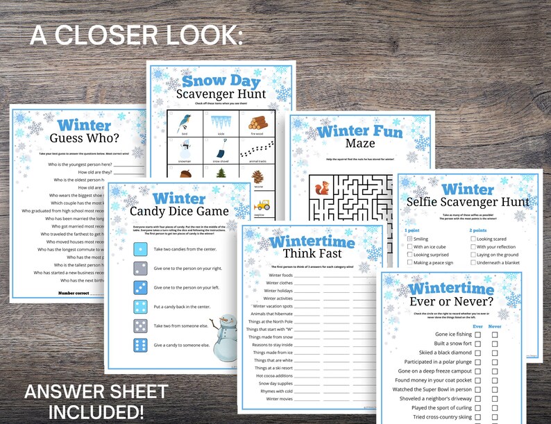 Winter Games MEGA Bundle: 65 Party Games, Activities and Icebreakers ...
