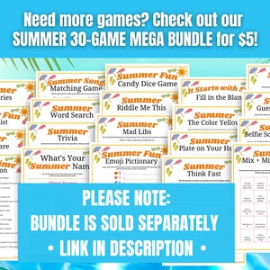 Summer Fact or Fiction Trivia Game, Fun Summer Trivia, Summer Activity ...