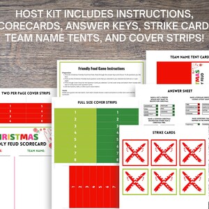 Christmas Friendly Feud Game: Holiday Party Trivia (printable) - Etsy