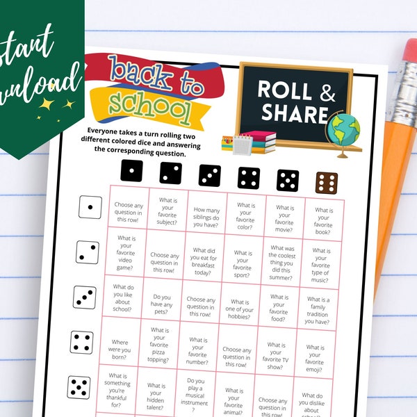 Get to Know You Game - Etsy