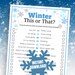 Winter This or That Game: Fun Party Activity (digital Download) - Etsy