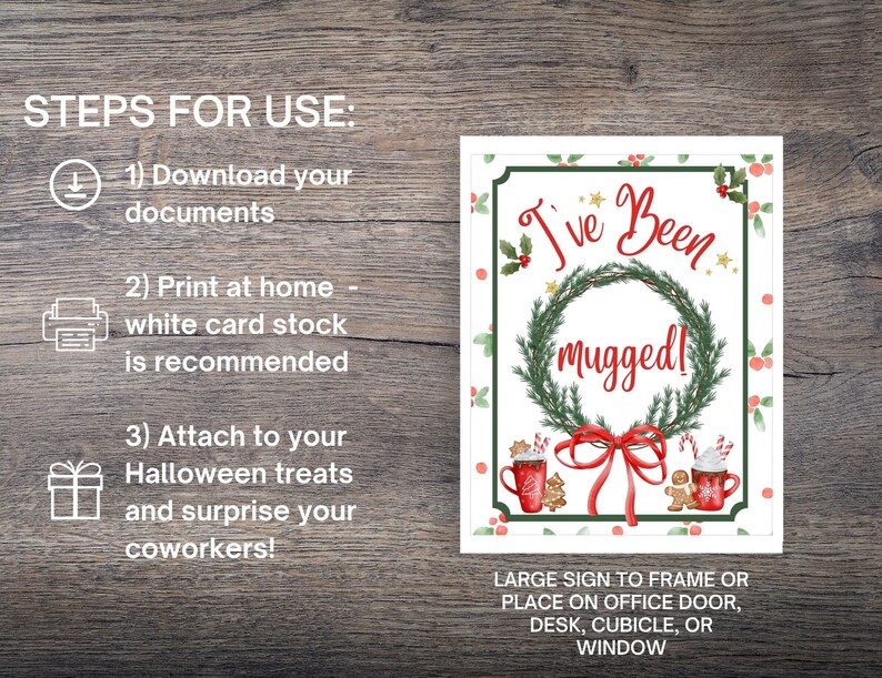 You've Been Mugged Kit I've Been Mugged Signs Cute - Etsy UK