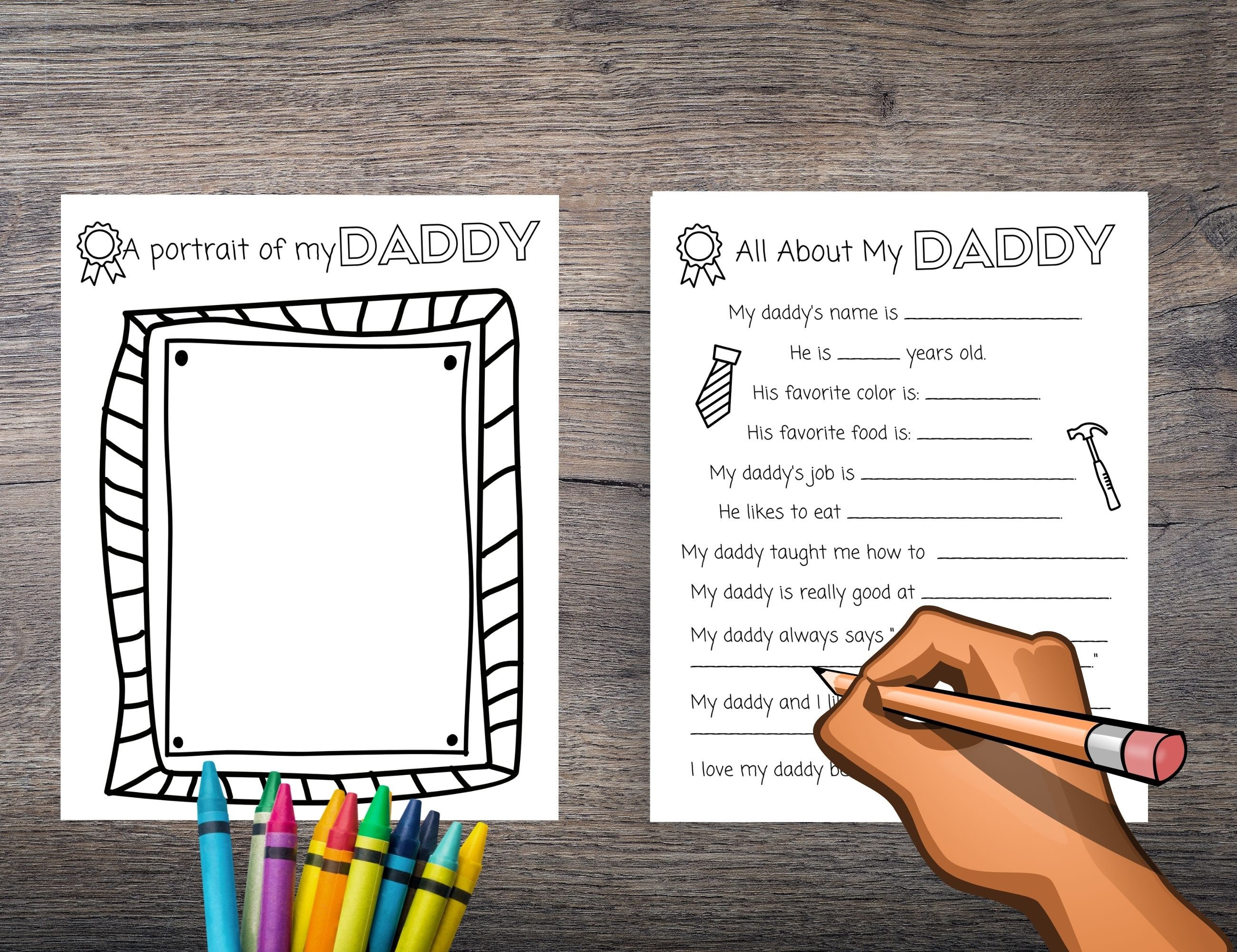 Father's Day Questionnaire: All About Dad Printable (instant Download ...