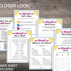 Diwali Party Games Bundle: Fun Printable Activities (PDF) - Etsy