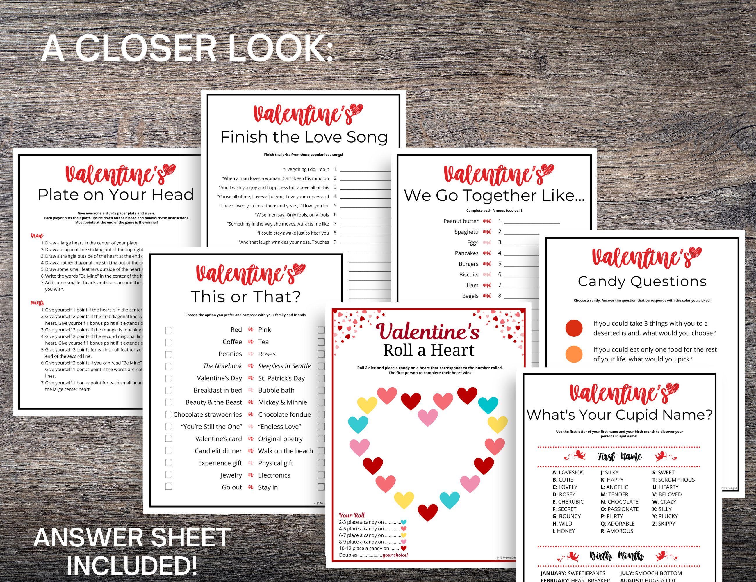 Valentine's Games Bundle: 65 Fun Party Games, Activities and ...