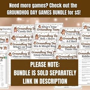 Groundhog Day Fact or Fiction Trivia Game, Fun Groundhog Day Trivia ...