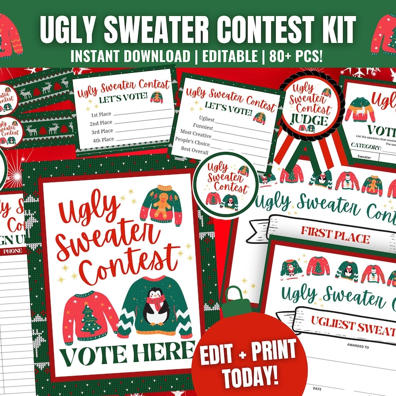 Ugly Sweater Winners - Etsy
