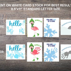 Winter Handprint Craft Bundle, Winter Handprint Art, Snowman Preschool ...