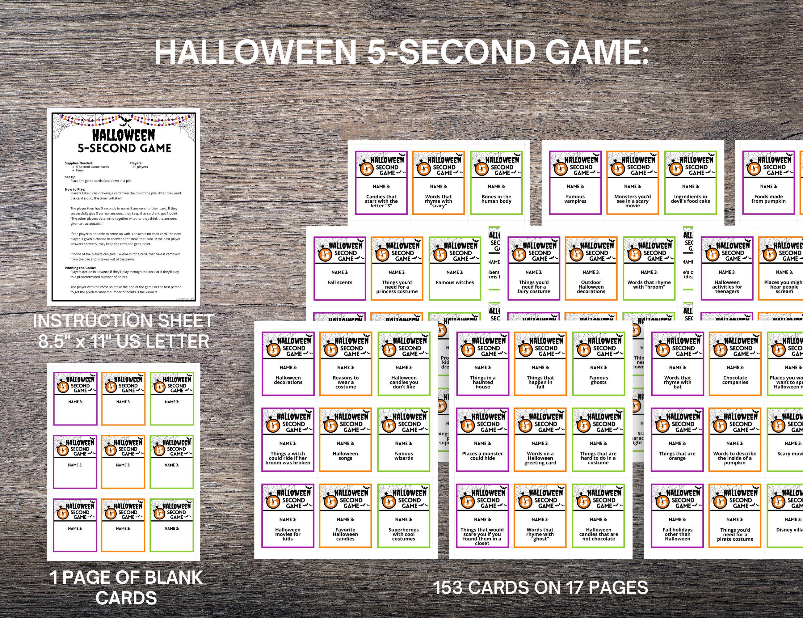 Halloween Games Super Bundle, Party Games for Kids and Adults (digital ...