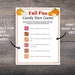 Fall Candy Dice Game: Fun Autumn Party Activity (digital Download) - Etsy