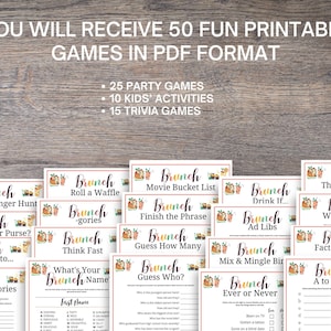 Brunch Games MEGA Bundle: 50 Printable Activities (digital Download) - Etsy
