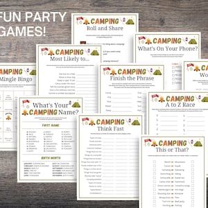 Camping Games Bundle: 40+ Family and Summer Camp Activities (digital ...