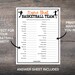 Name That College Basketball Team Printable Game, Fun Men's College ...