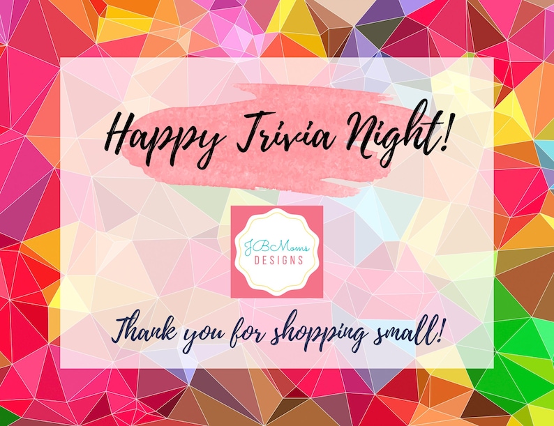 Printable Trivia Games MEGA Bundle: 16 Categories for Pub Trivia Night ...