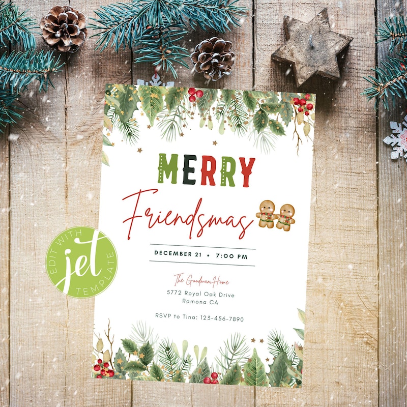 Merry Friendsmas - Etsy