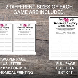 Women's History Month Games MEGA Bundle: 40 Printable Games and ...