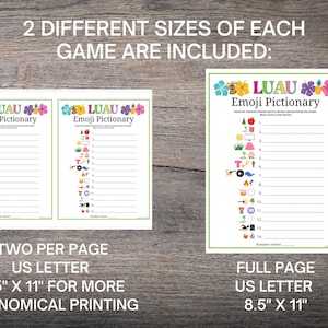 Luau Party Games MEGA Bundle: Printable Hawaiian Theme Activities (PDF ...